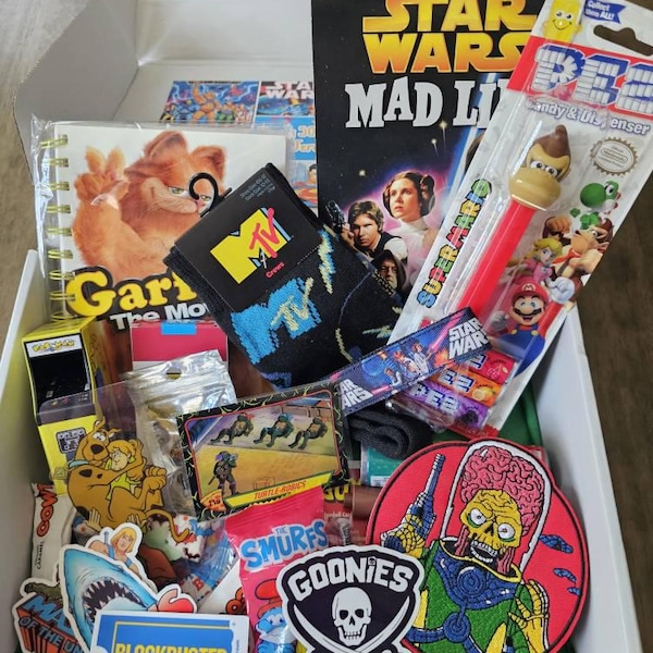 Totally 80s Nostalgia Box, Large Size -80s Nostalgic Toys 80’s Candy ...