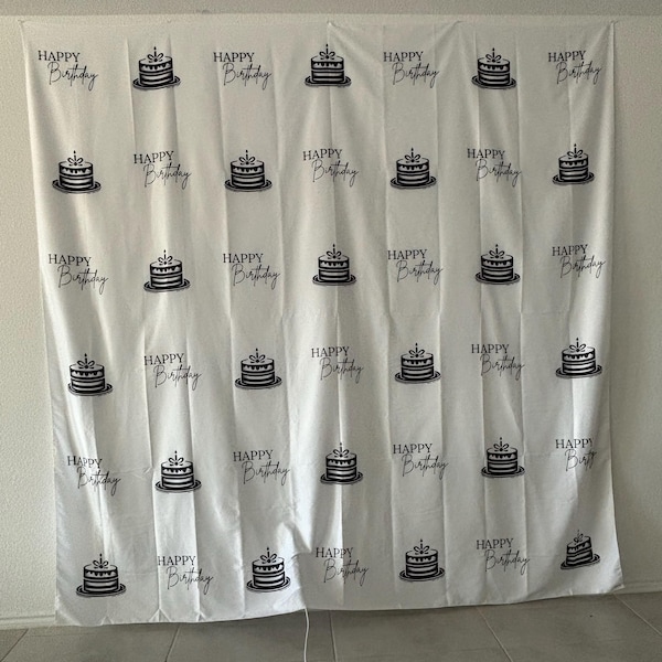 PRINTABLE Birthday Digital Backdrop,wedding Birthday Editable Digital ...