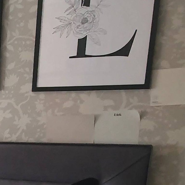 Letter L | Initial Floral Flower Letter | UNFRAMED PRINT | Monogram ...