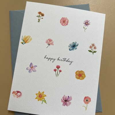 Cocktail Grid Birthday Card Minimal Cocktail Birthday Card - Etsy