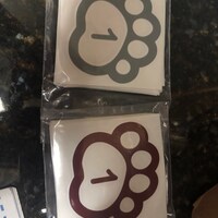 Vinyl Classroom 'paw Print' Line up Number Decals-various Sets ...