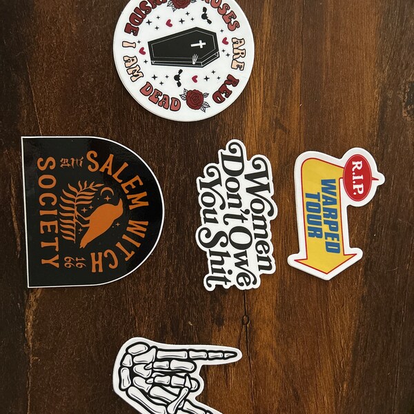 Scenior Citizen Vinyl Sticker, Elder Emo Bumper Sticker, Emo Vinyl ...