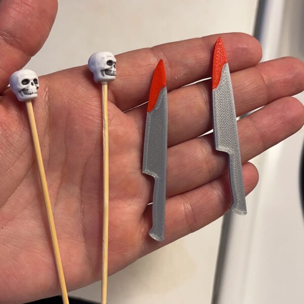 Halloween Skull Toothpicks: Cocktail Picks, Finger Food, Appetizer ...