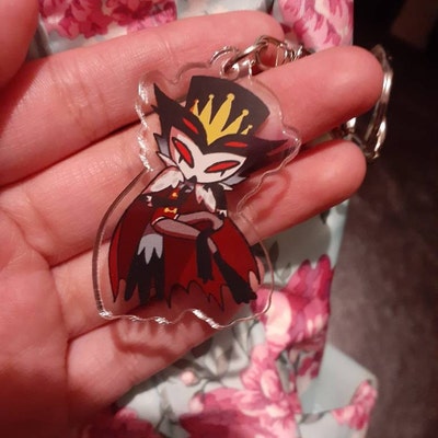 Blitzo Moxxie Millie Stolas Loona Boss Helluva Keychains Demon Cartoon ...