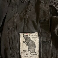 Handmade Rat Patch - Rat Patch - Rat Accessories - Animal Patches ...