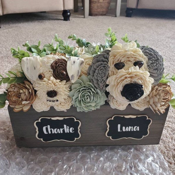 FLOWER DOG Custom Dog Bouquet Puppy Flower Flower Dog Custom Order Make ...