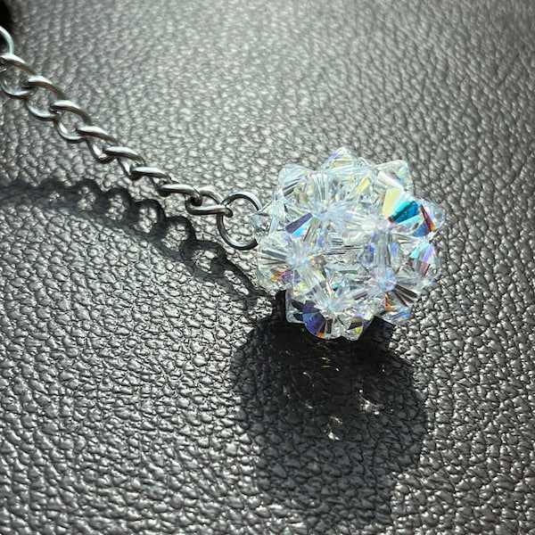 Swarovski Crystal Keychain, Crystal Ball Key Chains for Women, Key Ring ...