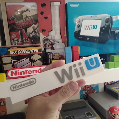 Nintendo Wii U 3D Shelf Display/fridge Magnet Classic Video Games Logo ...