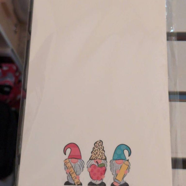 Gnome Personalized Teacher Notepad, Gnome Classroom Theme - Etsy