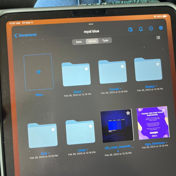 25 Blue Digital Note Taking Templates | Goodnotes Size | Notability ...