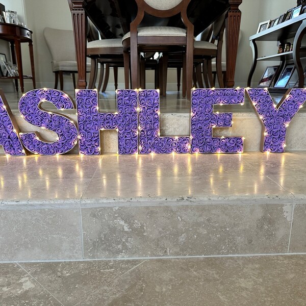 Ivory Wedding Decor, Giant Ivory Letters, Large Cream Name Sign - Etsy