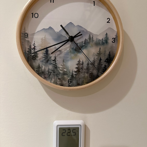 Simple Wall Clock Telling Time Clock, Pastel Colors Clock, Color Wheel ...