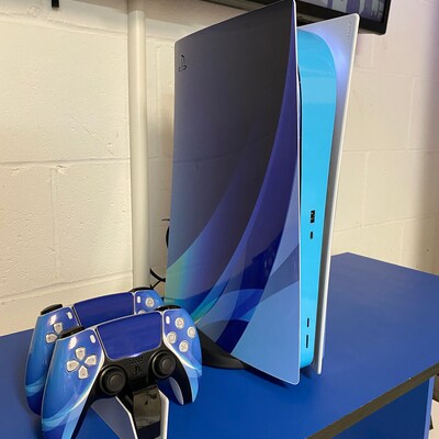 Ps5 Skin Blue, Playstation 5 Controller Skin ,vinyl 3m Stickers Full ...