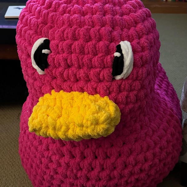 Huge Duck Amigurumi Crochet Pattern, Rocking Chair, Big Stool, Play Toy ...