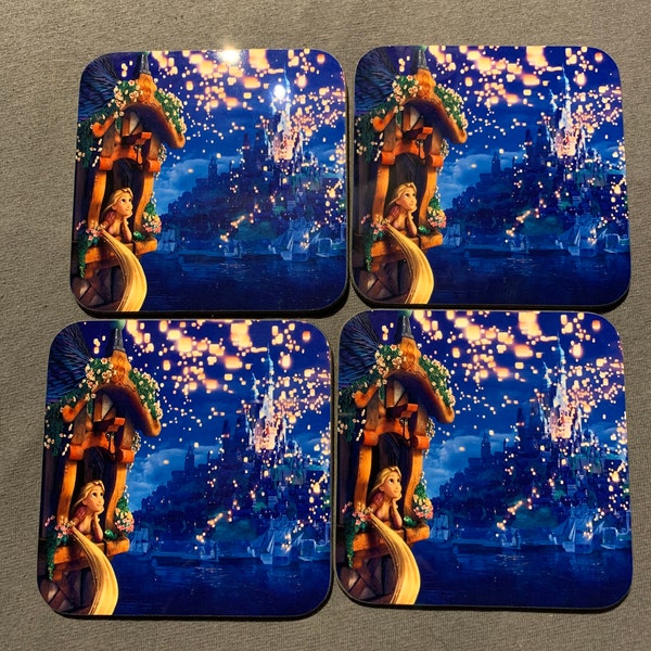 Cup Coasters, Personalised High Gloss Square Drink Coaster, Round ...