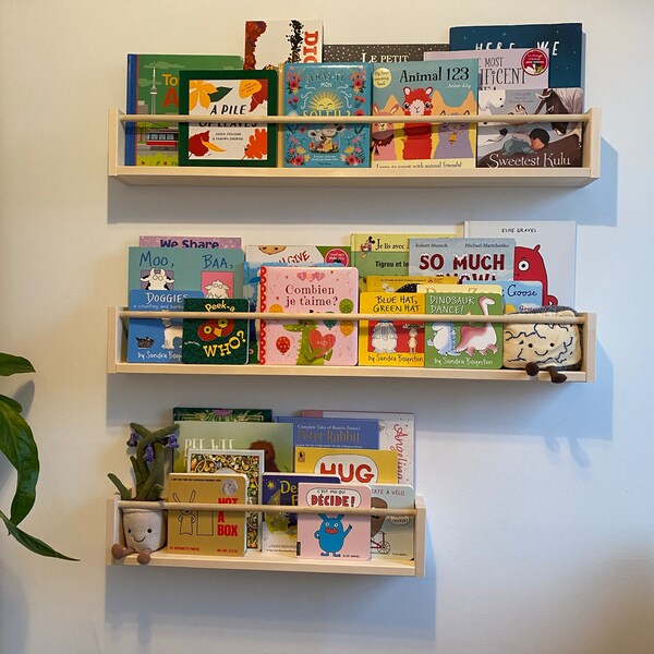 ONE Nursery Bookshelf, Nursery Decor, Bookshelves, Kids Bookcase, Book ...