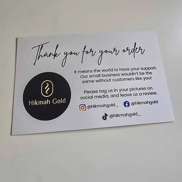 Thank You Placement Card | Thank You for Your Help During Placement ...