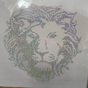 Cross With Wings Iron on Heat Transfer Rhinestone Design, Hot Fix ...