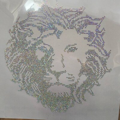 Cross With Wings Iron on Heat Transfer Rhinestone Design, Hot Fix ...