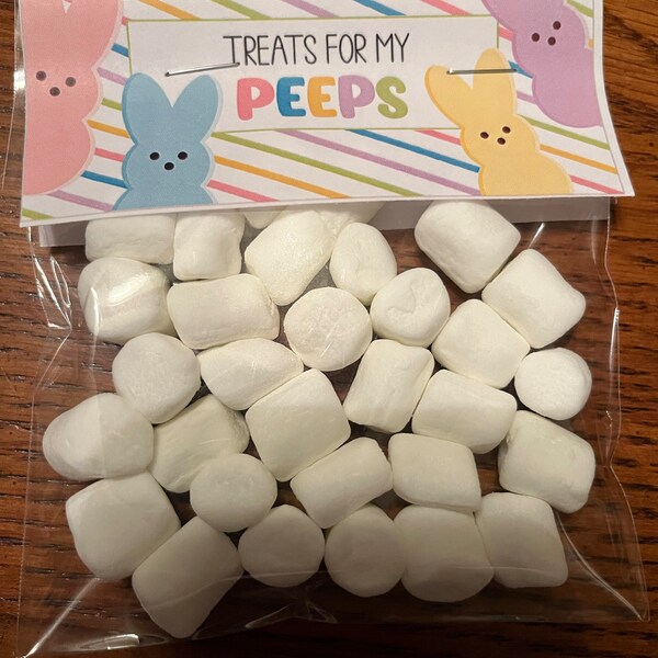 Treats for My PEEPS Treat Bag Topper 4", 4.5", 5" and 6.5", Easter ...