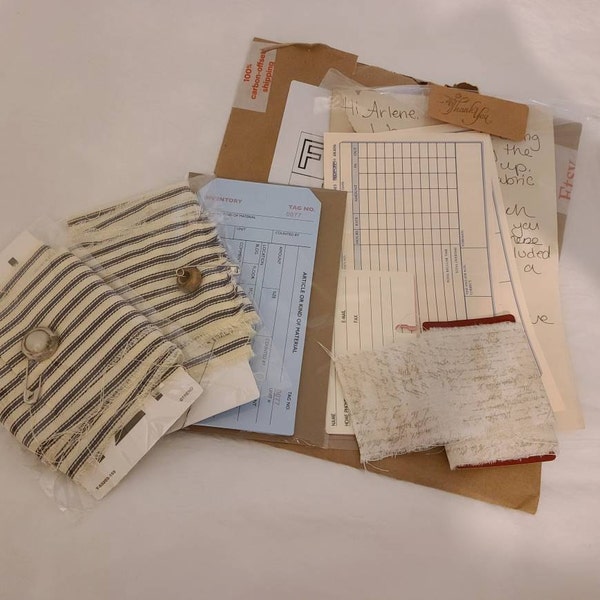 12 Light Blue Inventory Tags Retro Industrial Ephemera Perforated Along ...