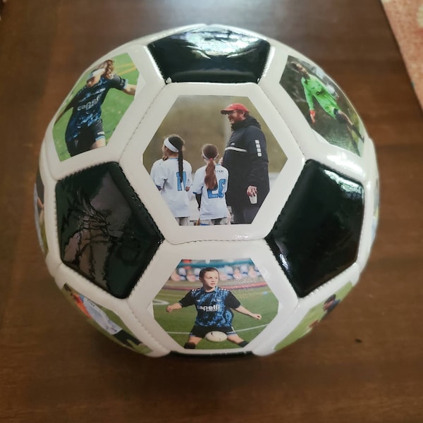 Photo Soccer Ball, Customized With Photos and Text, Custom Photo Ball ...