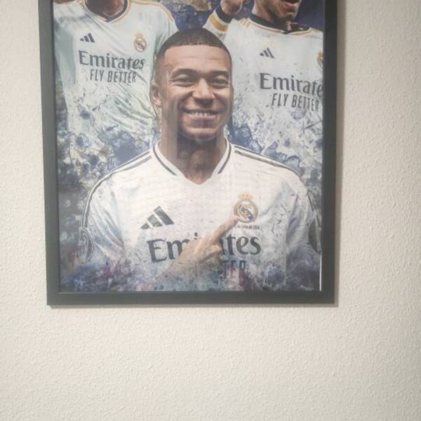 Kylian Mbappe - Set of 3 Football/soccer Prints - Real Madrid Poster ...