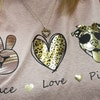 Peace Love Svg,dxf,cheetah,peace Sign,love,leopard,peace Hand,heart ...