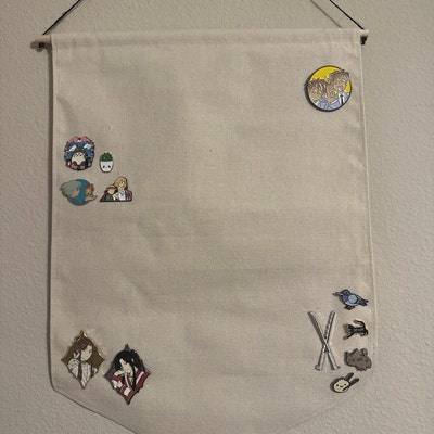 Enamel Pin Display Banner, Multiple Sizes, Badge Display, Brooch ...