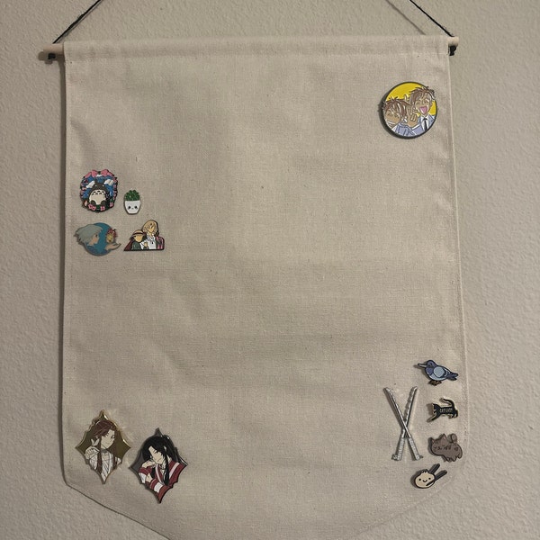 Enamel Pin Display Banner, Multiple Sizes, Badge Display, Brooch ...