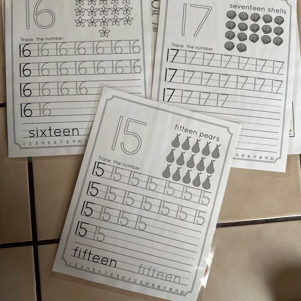 Hawaiian Numbers Tracing Worksheets Pdf / Preschool Worksheets ...
