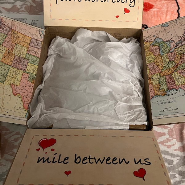 Long Distance Relationship Care Package Stickers / Care Package for ...
