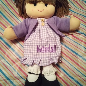 Personalized Cuddle Time Rag Dolls Ages 3 Soft Doll for Kids Plush Toy ...