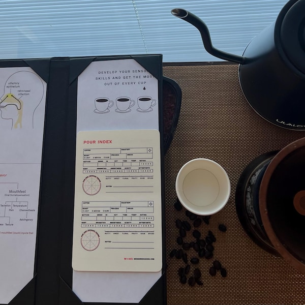 Pour Over Log for Home Baristas - Coffee Tasting Journal and Dial-in ...