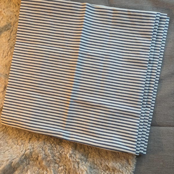 FEATHER PROOF Ticking Pillow Cover, Down Proof Ticking Pillow Cover ...