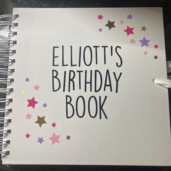 Personalised Birthday Memory Book | First Birthday | Memory Books ...