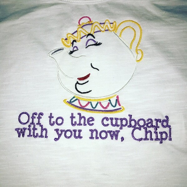 Mrs. Potts the Tea Pot From Beauty and the Beast Sketch Digital ...