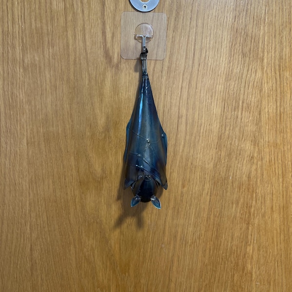 Metal Hanging One Open Wing Bat. Garden Indoor Outdoor Sculptures. Bats ...