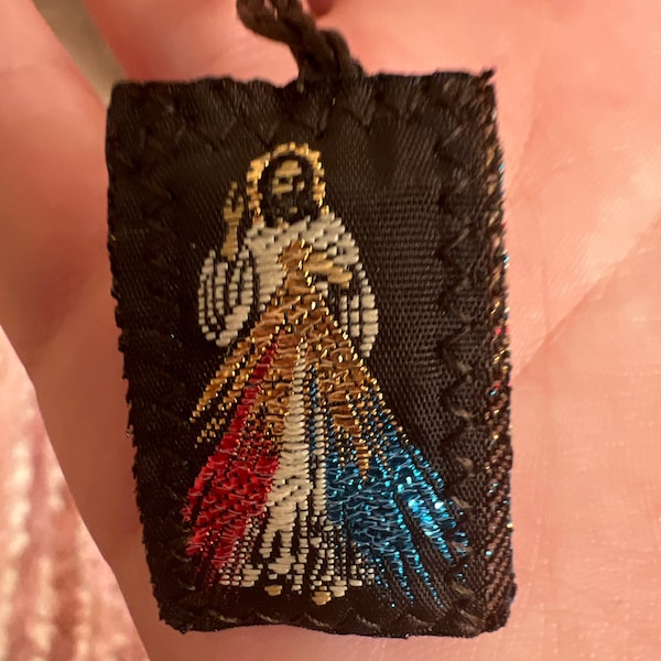 Catholic Scapular (brown/blue Scapular Necklace Religious Gift Catholic ...