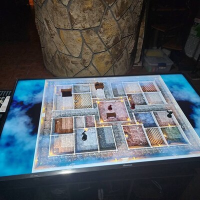 48 Piece Modular Dungeon Tile Set 2 Dnd Tabletop Dungeon Dungeons ...
