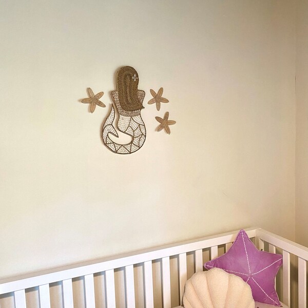 Sea Shell Wall Decor, Boho Nursery Wall Decor, Boho Shelf Decoration ...