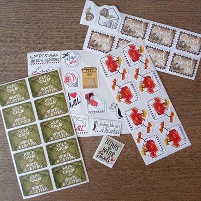 ID Flag Stickers for Postcrossing. Any Country Minimum Set of - Etsy