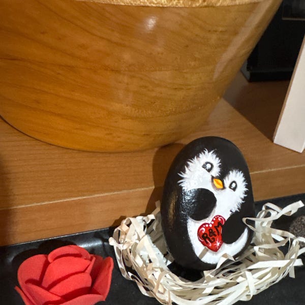 Penguin Pebble Romantic Gift for Girlfriend, Meaningful Cute Gift to ...