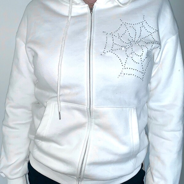 Spider Web Appliqué, Crystal Spider Web Iron On, Rhinestone Spider Web ...
