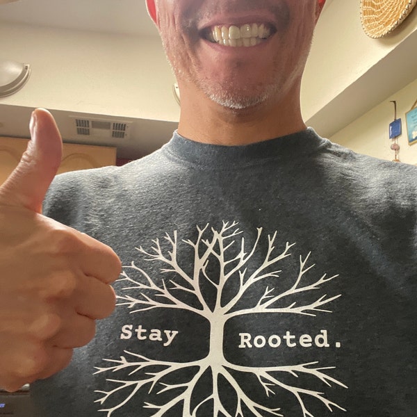 Stay Rooted Hat With Leather Patch (round) - Etsy