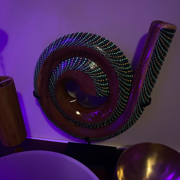 Spiral Didgeridoo Instrument , Travel Didgeridoo Small Digeridu ...
