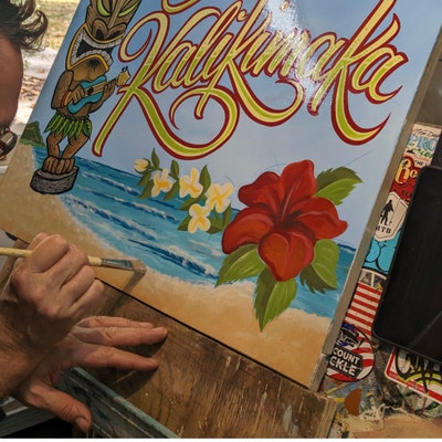 Virginia Eastern Shore Map Style Print Beach House Decor - Etsy