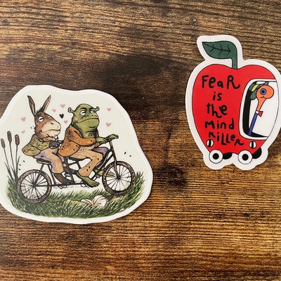 Shrek and Donkey X Frog and Toad Sticker - Etsy