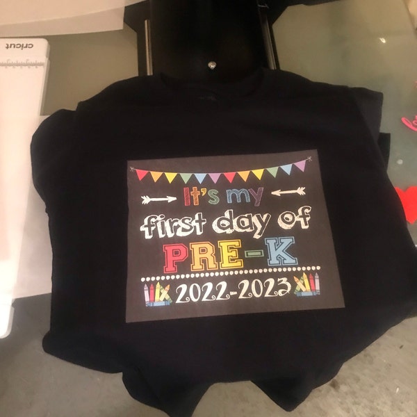 First Day of PRE-K Sign, First Day of School Sign, Chalkboard School ...