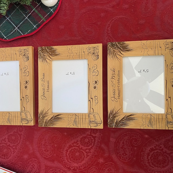 Island Retreat Inspired Personalized Picture Frame Engraved With Your ...